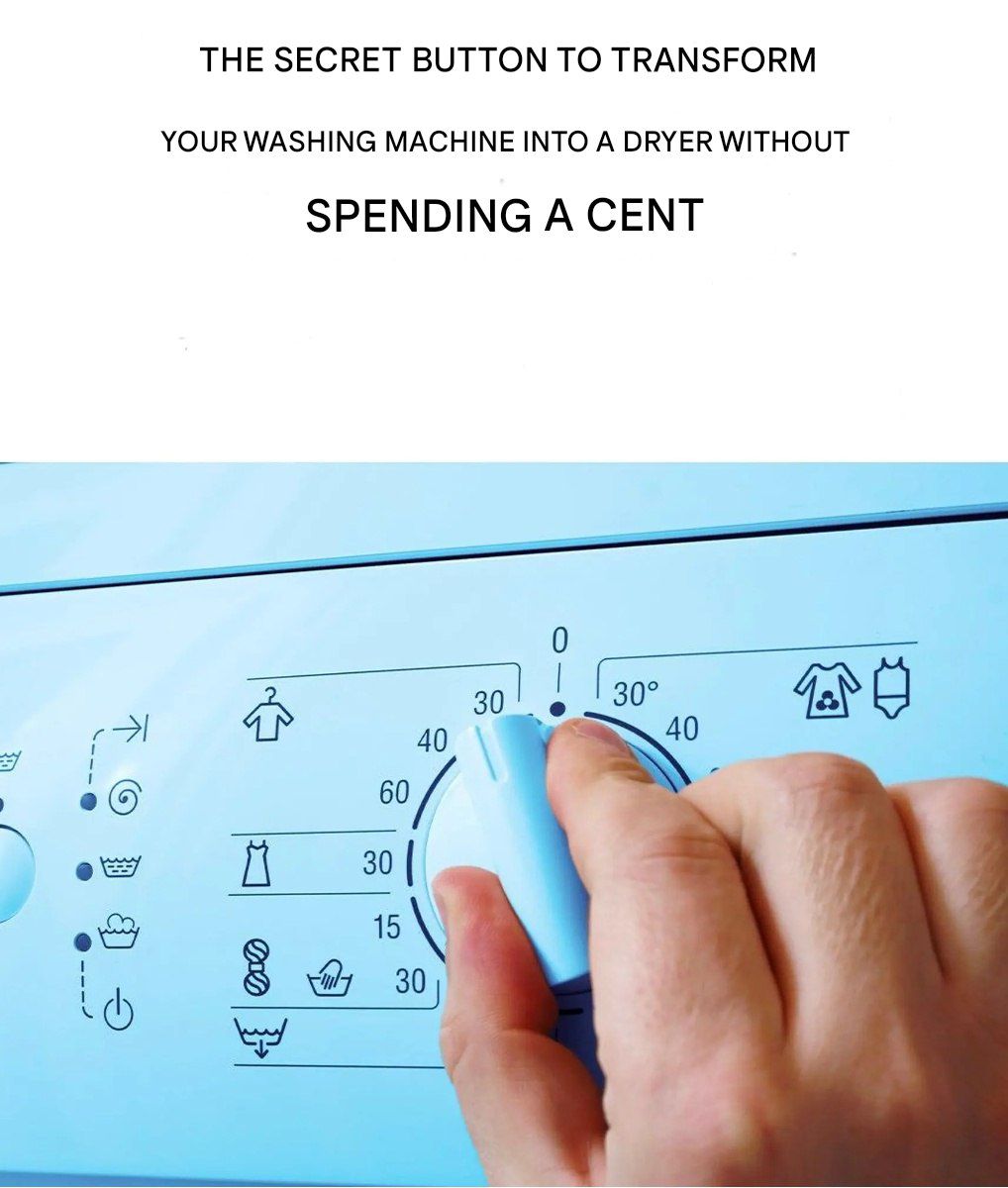 Drying laundry directly in the washing machine: a trick that replaces ...